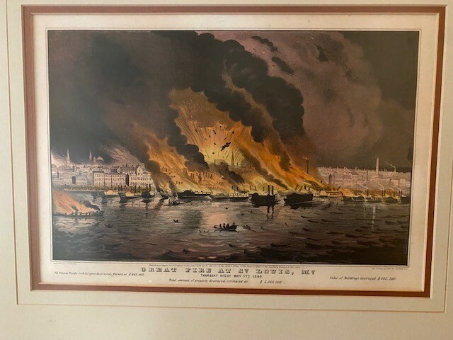 The Great Fire of 1849 at St. Louis, Mo. by Nathaniel Currier | eBay