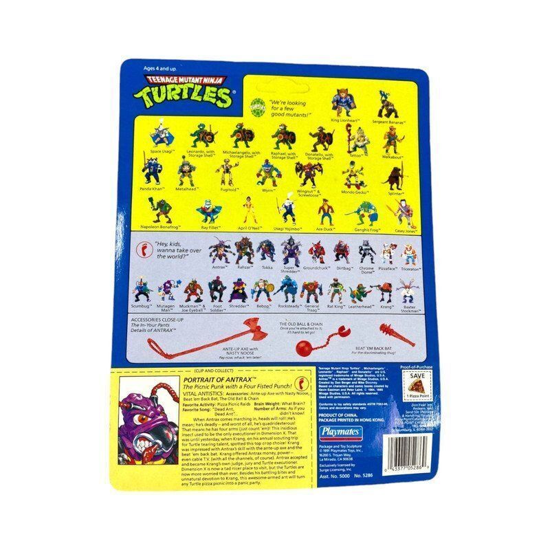 Teenage Mutant Ninja Turtles - Antrax MOC (Unpunched) - 20232986 | eBay
