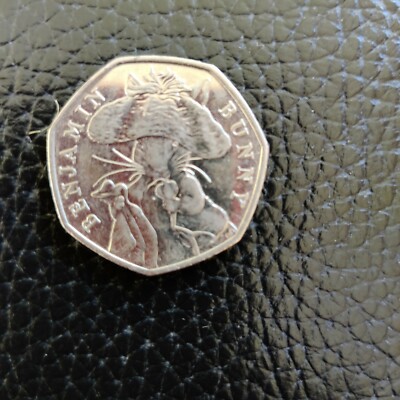 Rare Benjamin Bunny 50p Coin 2017 Beatrix Potter Collectable ...