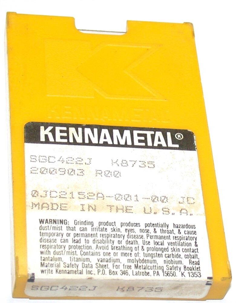 Lot of 10 New Kennametal Kendex Positive Carbide Turning Inserts ...
