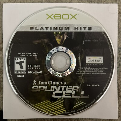 🔥 Tom Clancy's Splinter Cell (OG Xbox, 2002) PH. VG Disc Only. See ...