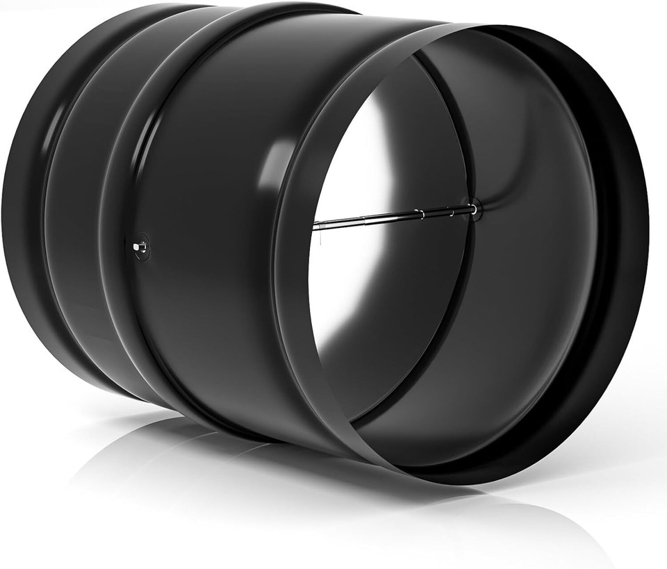 Backdraft Damper with Spring-Loaded Folding Blades Ducting in Range ...