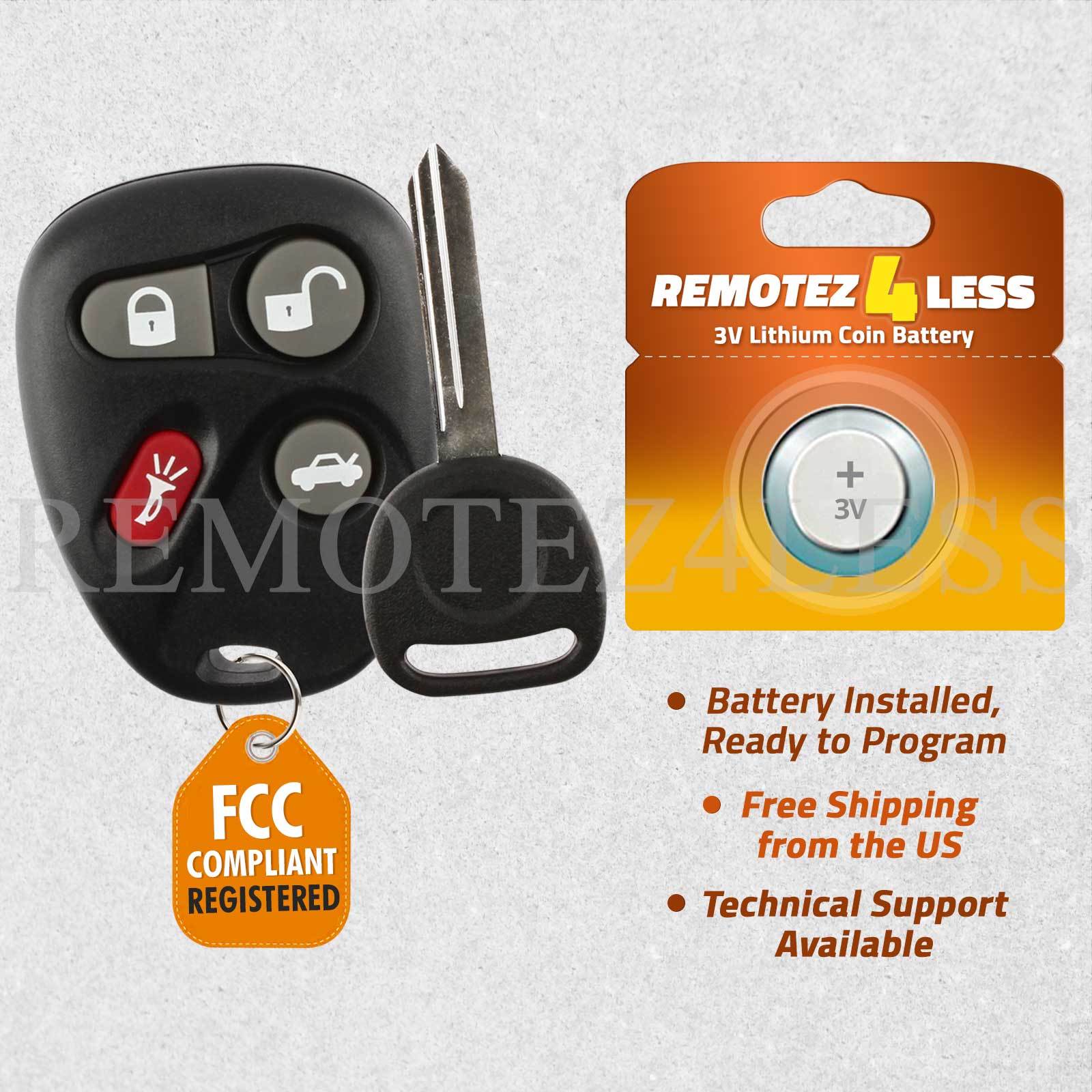 Keyless Entry Remote for 2003 2004 2005 2006 Chevrolet SSR Fob Car Key ...
