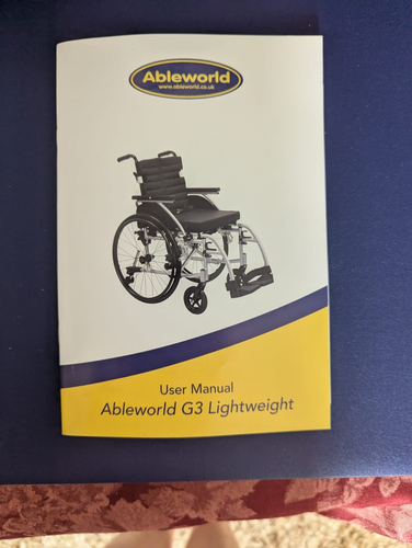 Ableworld G3 Lightweight Manual Wheelchair-- Welcome to View | eBay UK