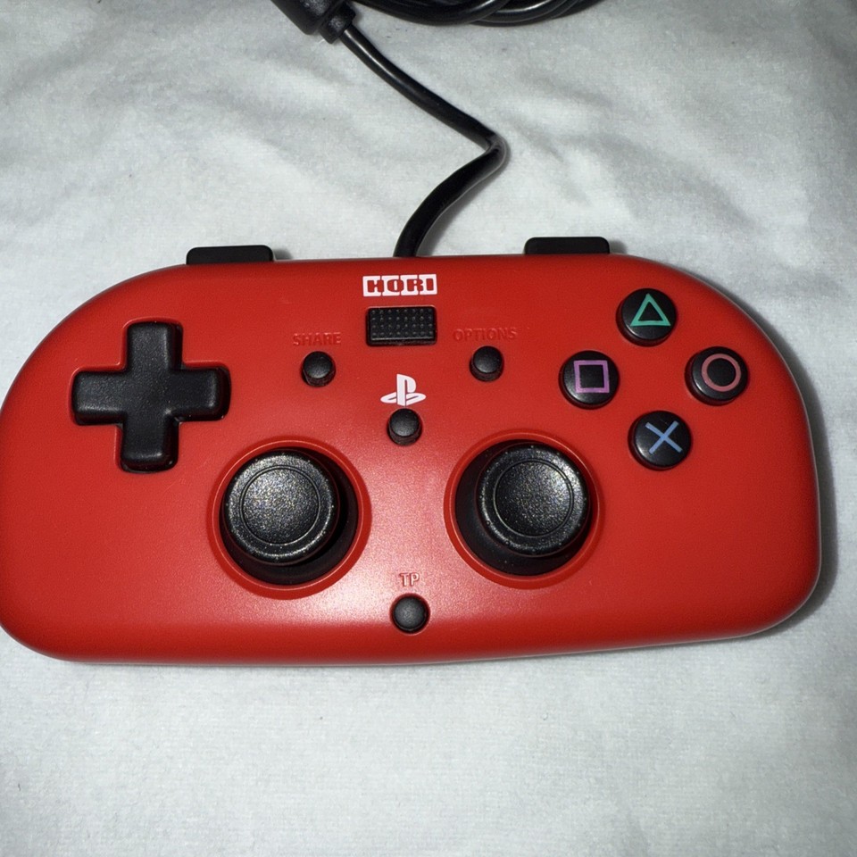 Hori Sony PlayStation PS4 Controller Red USB Wired PS4-099 Japan | eBay