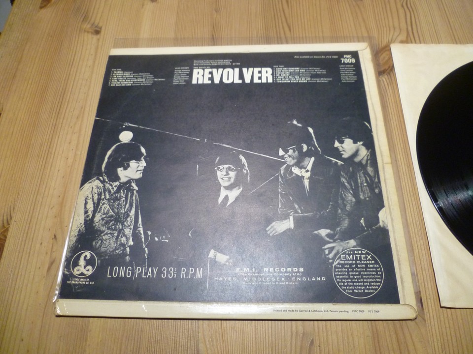THE BEATLES REVOLVER MONO ORIGINAL VINYL LP RECORD FROM 1966 PMC7009 ...
