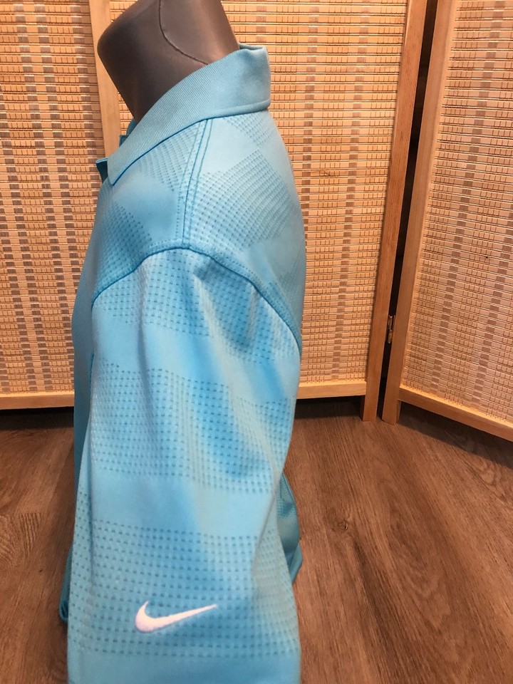 Nike Golf SS Men's Polo Shirt Dri-Fit Light Blue Small S (H333) | eBay