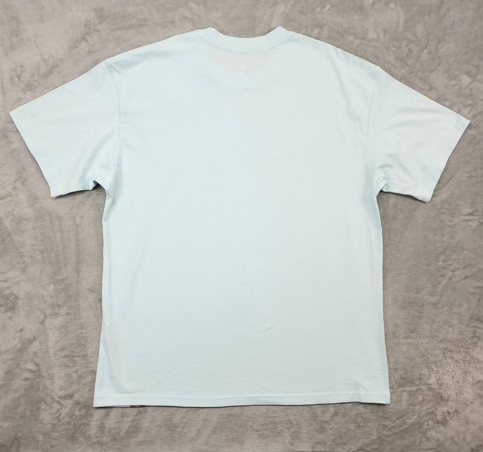 Nike Tee Shirt Mens Large Light Blue Slow Your Sole Swoosh Graphic ...