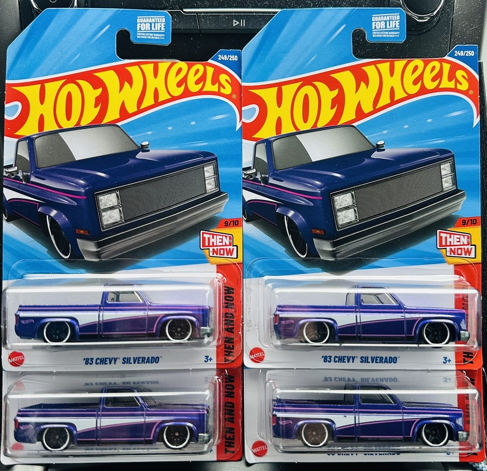 Hot Wheels Dollar General Exclusive Purple ‘83 Chevy Silverado! LOT OF ...