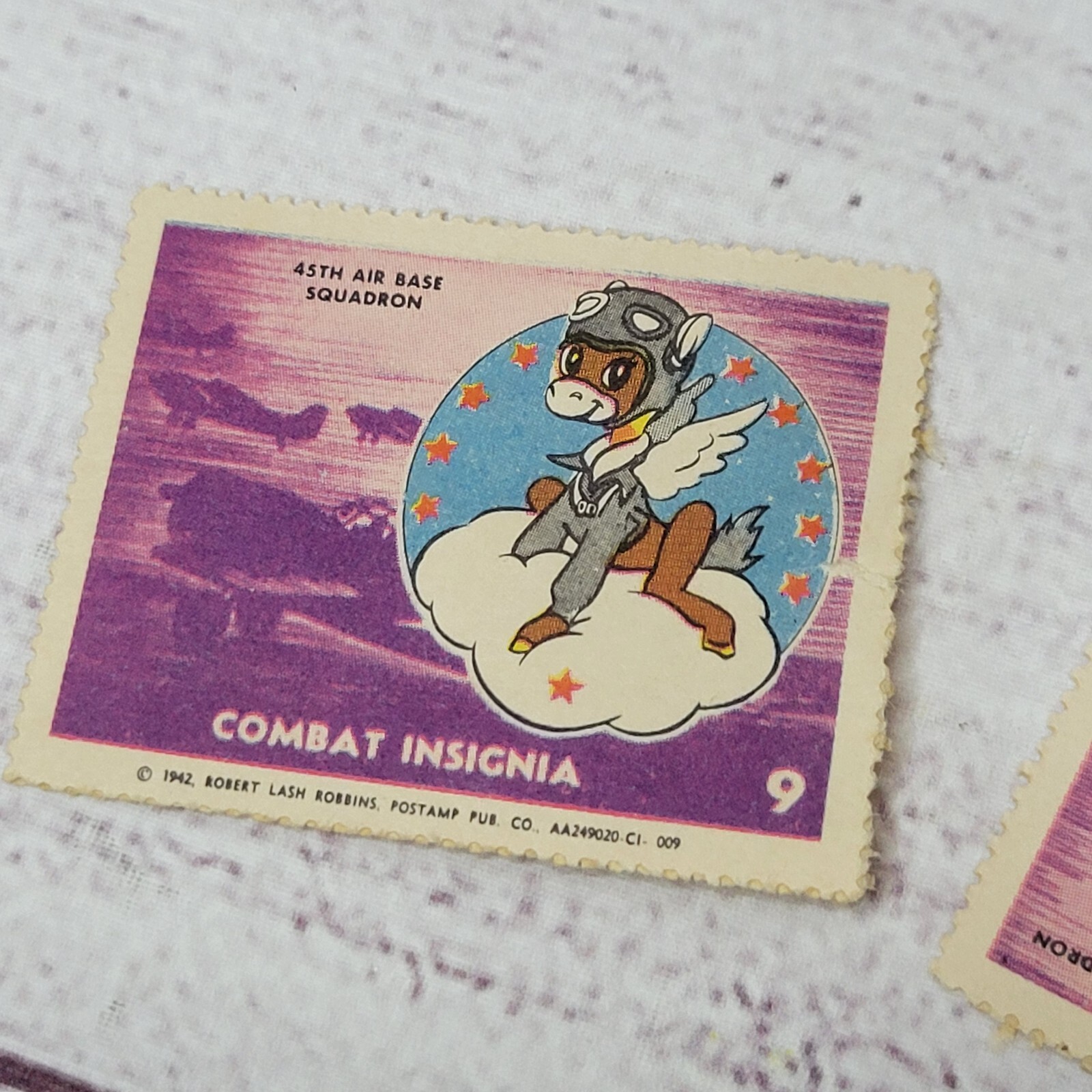 1942 WW2 Vintage COMBAT INSIGNIA STAMPS of the US ARMY & NAVY AIR CORPS ...