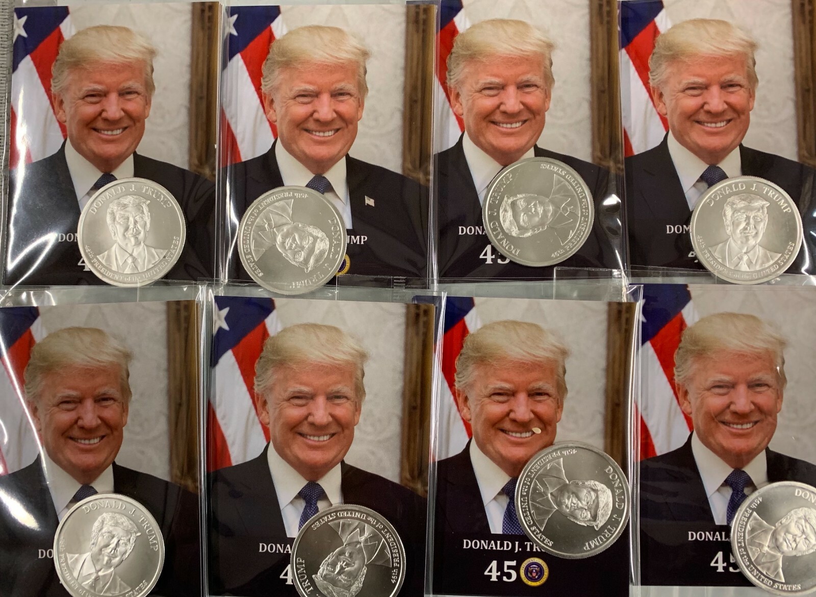 Trump .999 Pure Silver Bullion Commemorative Coin w/3Free Collector ...