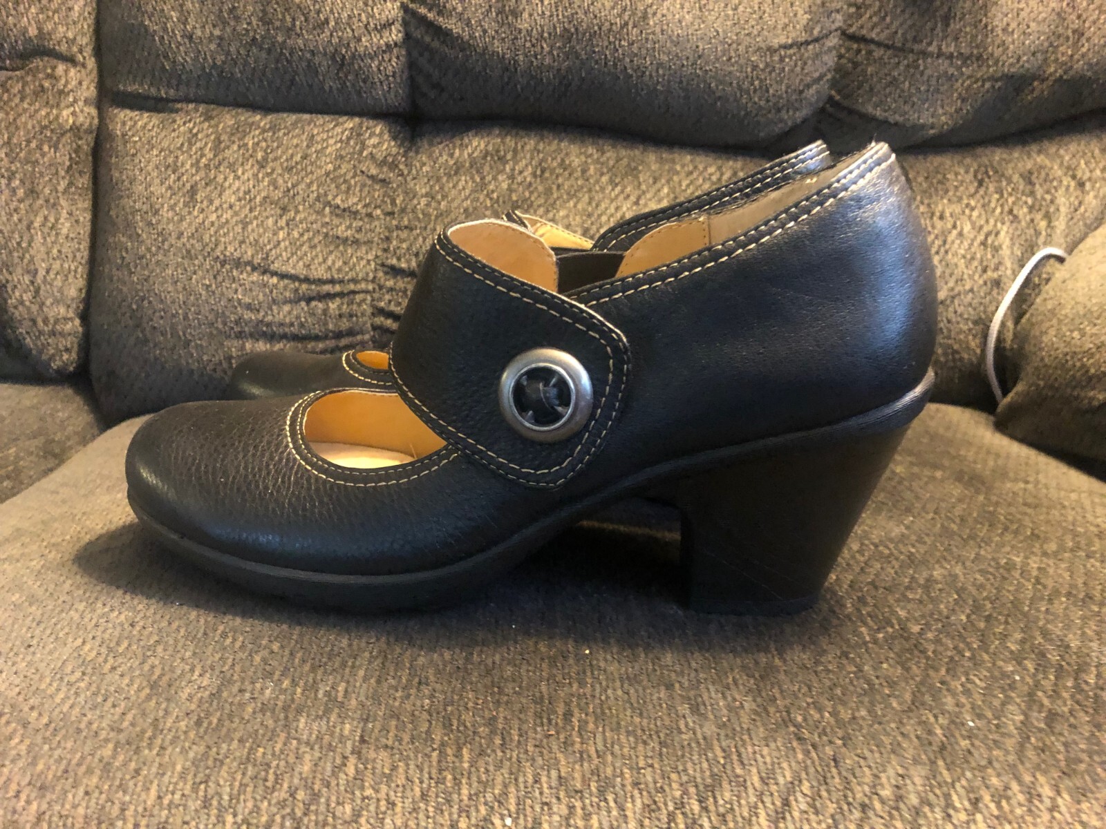 SoftSpots Shoes Womens 11 Black Leather Slip On Pumps | eBay
