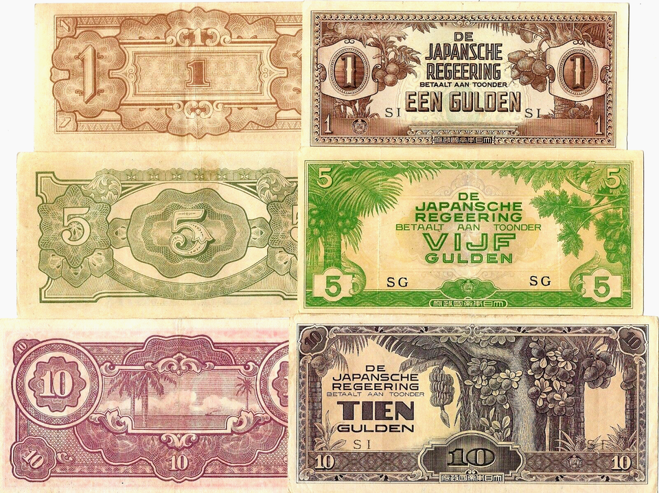 12 DIF RARE ORIG WW2 JAPAN INVASION NOTES @ 7.99! BETTER TO HI GRADE ...