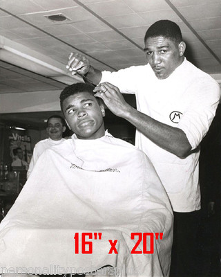 Muhammad Ali~Hair Salon~Spa~Barber~Photo~Hair Cut~Stylist~Poster~8" x ...