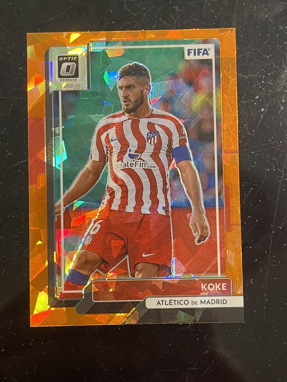 Koke 2022-23 Donruss FIFA OPTIC ORANGE ICE PARALLEL Card #15 ATLETICO ...