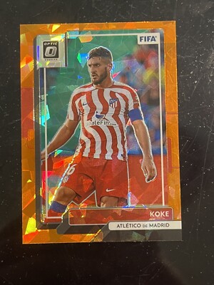 Koke 2022-23 Donruss FIFA OPTIC ORANGE ICE PARALLEL Card #15 ATLETICO ...