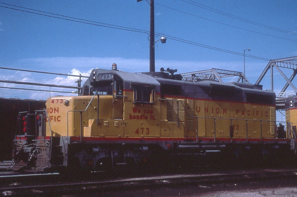 Railroad Slide - Union Pacific #473 EMD GP20 Locomotive Denver CO 1976 Train UP | eBay