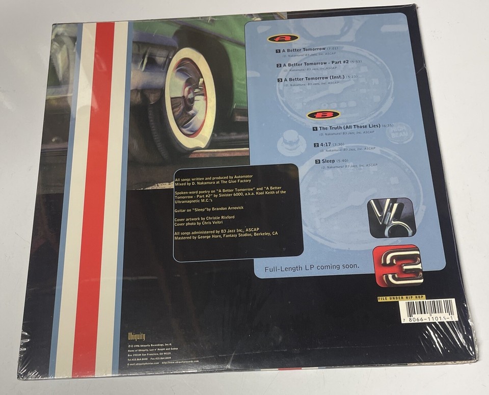 Dan The Automator “A Better Tomorrow EP” SEALED! OOP! 1996! Kool Keith ...