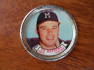1964 TOPPS BASEBALL COIN #33 EDDIE MATHEWS MILWAUKEE BRAVES U-4354 | eBay