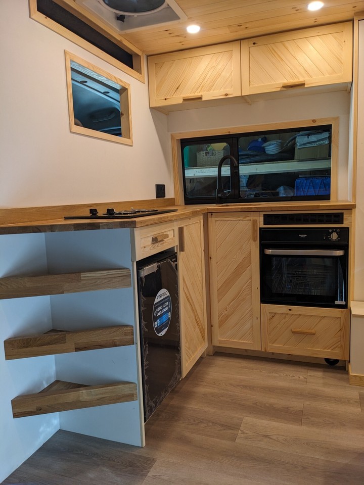 Custom made camper van kitchen units handmade bespoke campervan ...