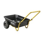 300 lb All Terrain Push Pull Large Poly Utility Cart 2 Wheel Garden ...
