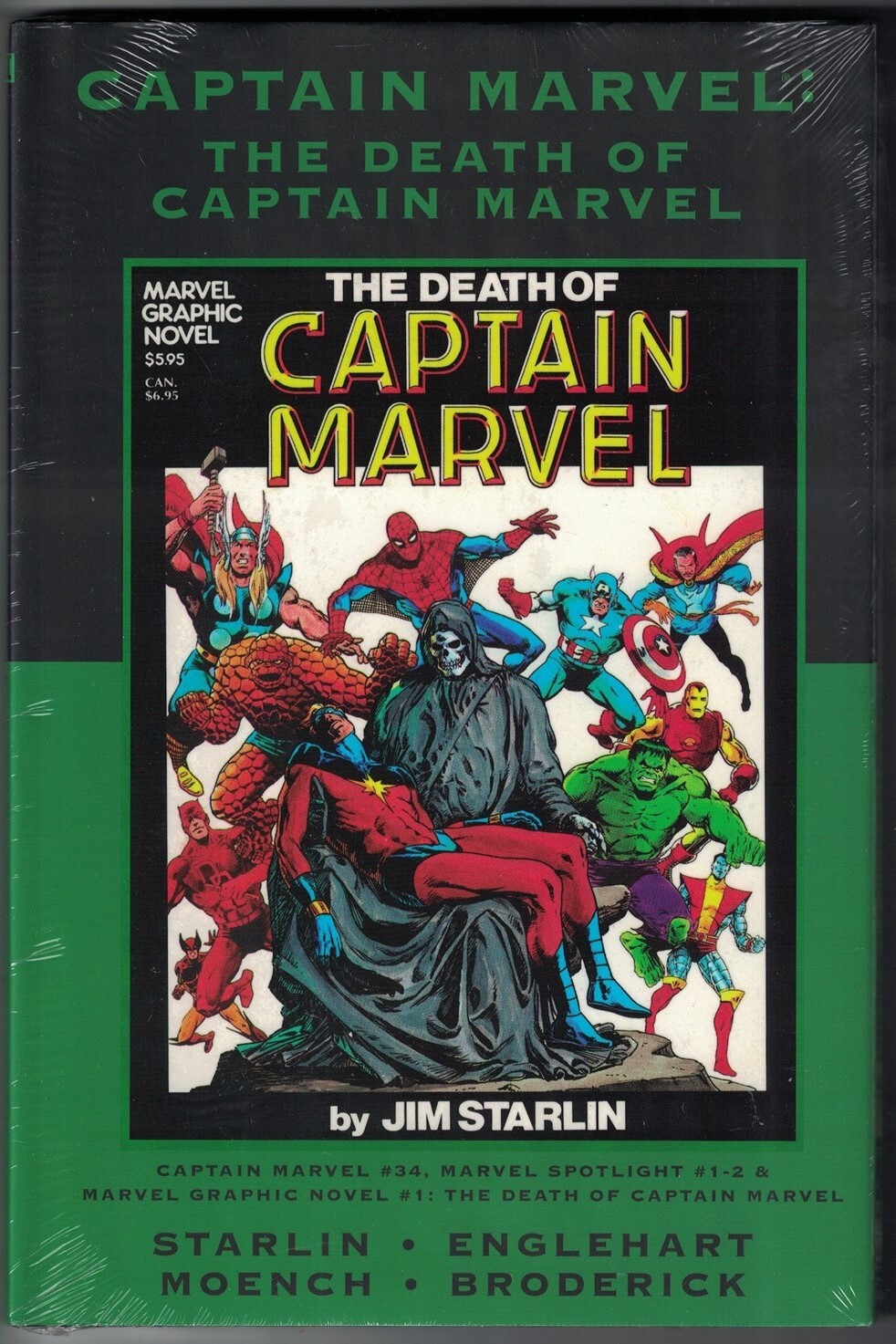 CAPTAIN MARVEL: DEATH OF CAP MARV HC Hardcover Premiere Classic 43 ...