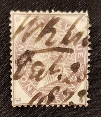 GB Queen Victoria One Penny Stamp Lilac - Inland Revenue | eBay