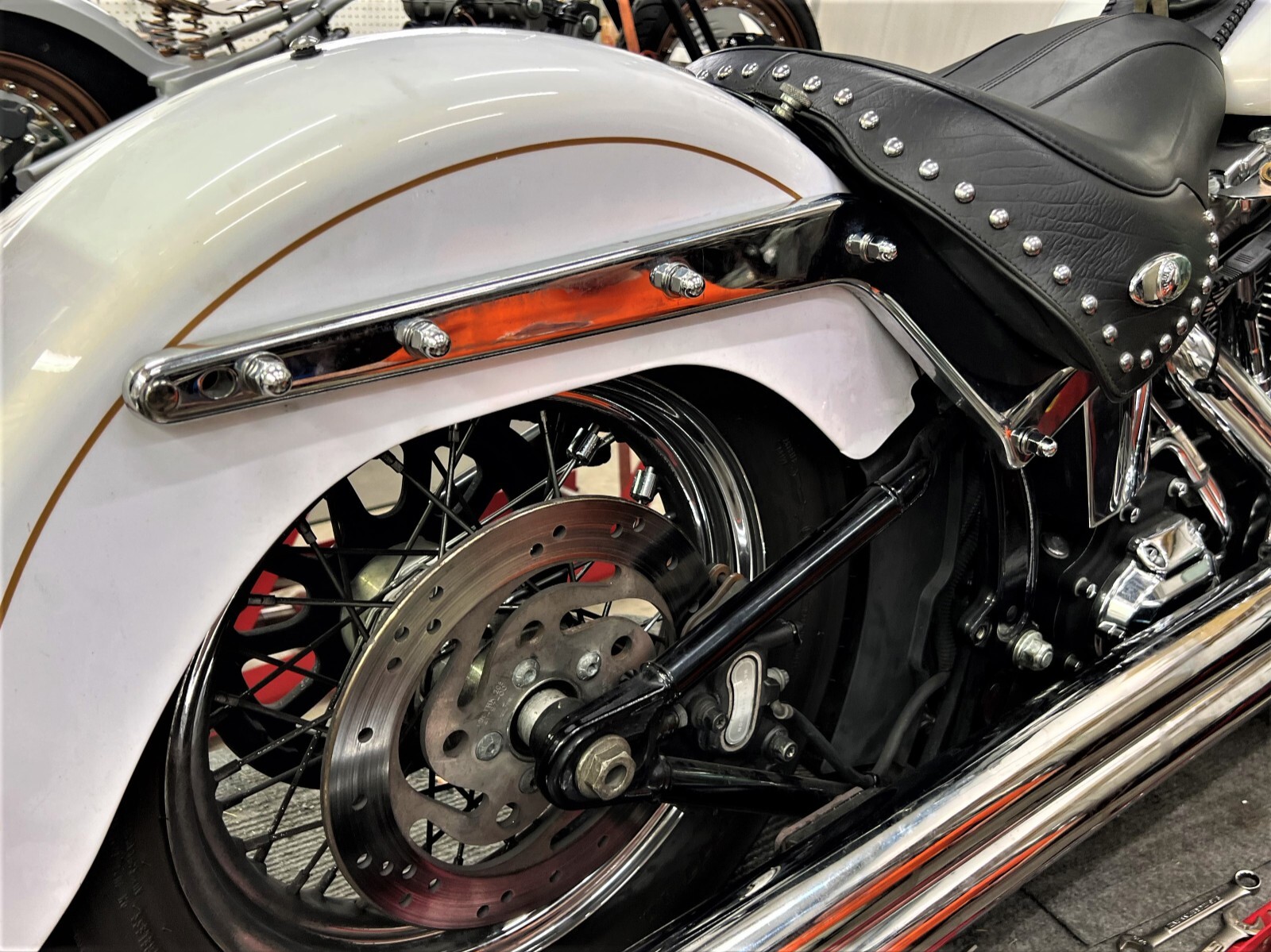 8 Harley Softail Chrome ACORN Rear Fender Strut Bolts 2018 - up FXST ...