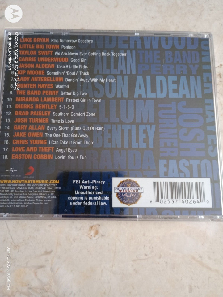 NEW SEALED NOW THATS WHAT I CALL COUNTRY VOLUME 6 CD | eBay