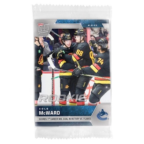 2022-23 NHL Topps NOW® Sticker #330 🏒 Cole McWard RC 🏒 Vancouver ...