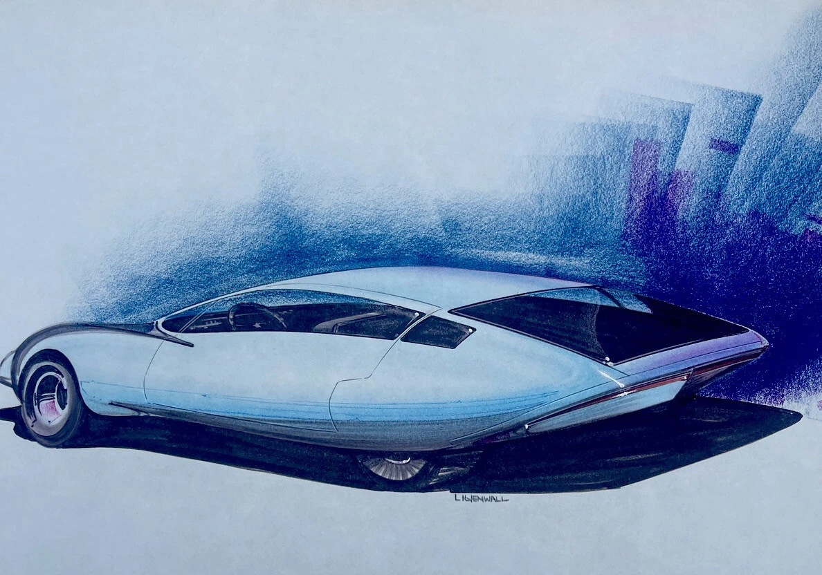 Futuristic Concept Car Sketches