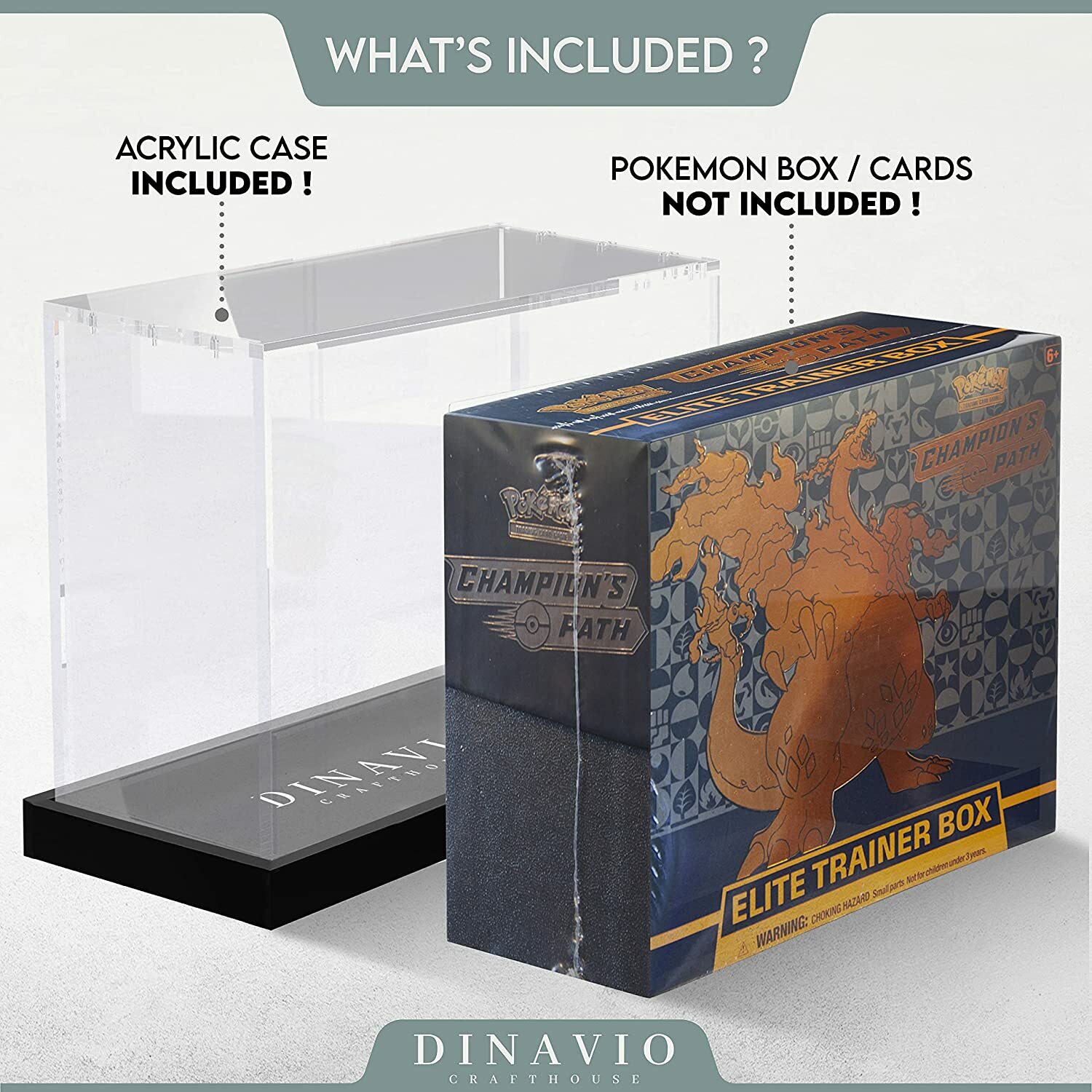 Elite Trainer Box Acrylic Display Pokemon ETB Box Protector Pokemon ETB ...