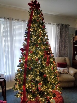 9 foot two peice, prelit Christmas tree | eBay