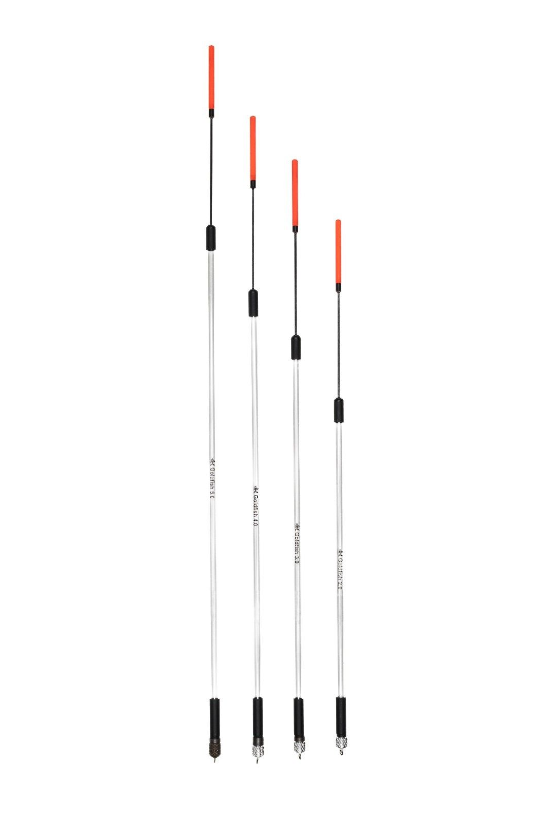 Waggler floats, set of 4 crystal carbon inserts - roach, tench, bream ...