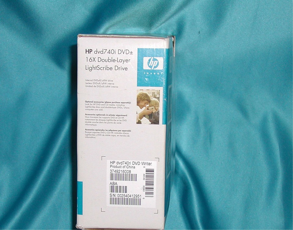 HP dvd740i DVD Writer Double Layer LightScribe Drive “Great Find” Super ...