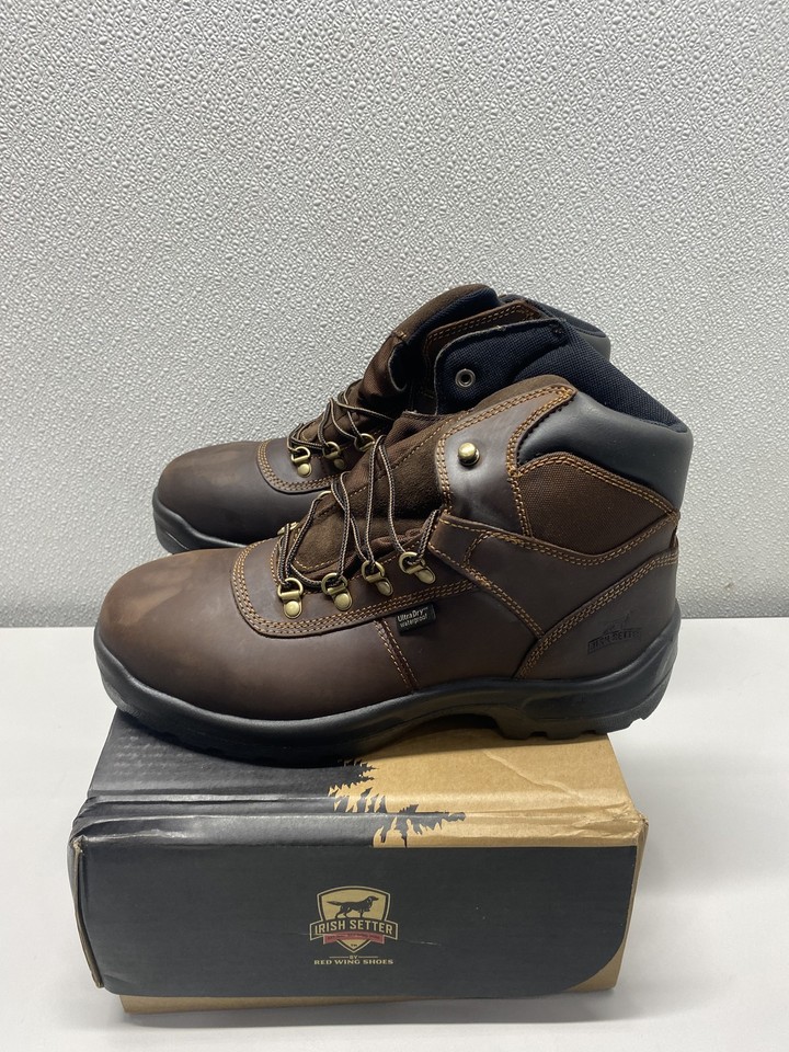 Irish Setter Men's US11 Ely 6in Waterproof Leather Safety Toe Boot 83618 Brown | eBay