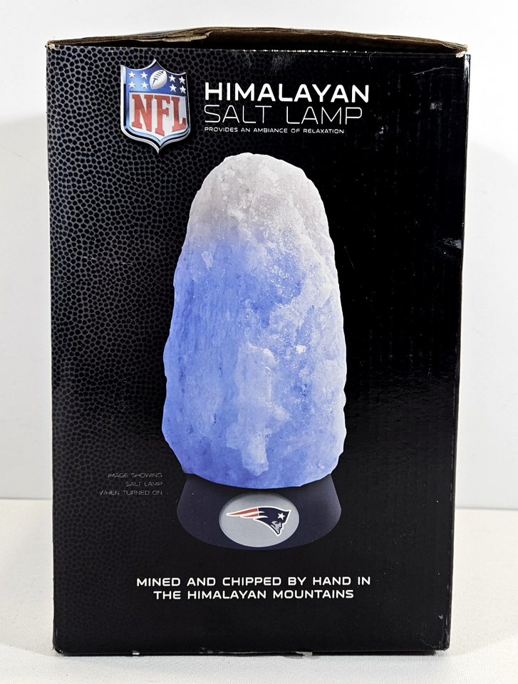 NEW NFL New England Patriots Himalayan Salt Lamp Salt Rock Lamp Open ...