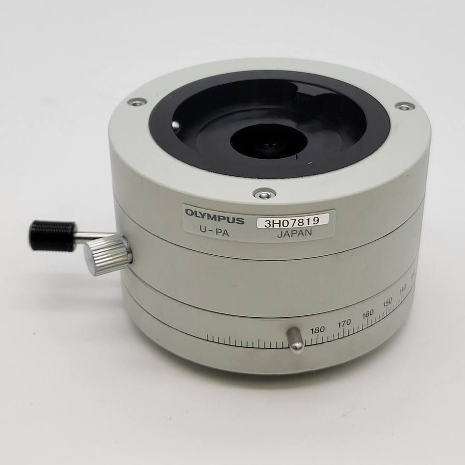Olympus Microscope U-PA Intermediate Tube with Bertrand Lens & Analyzer ...