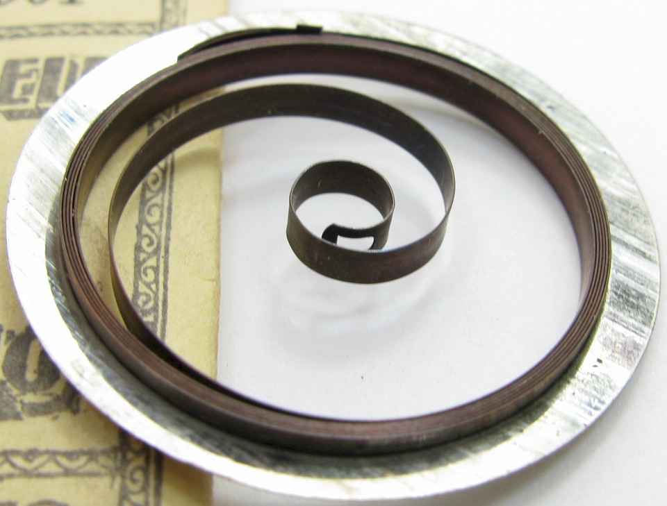 Illinois 16s 440901 1952 T end Mainspring 1 piece * blue alloy * | eBay