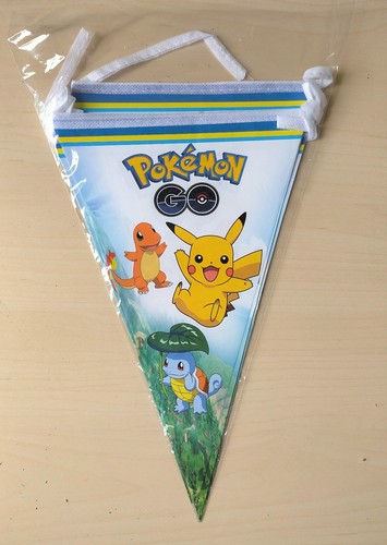 New Pokemon Banner Bunting Flags Birthday Party Decorations Design #1 ...
