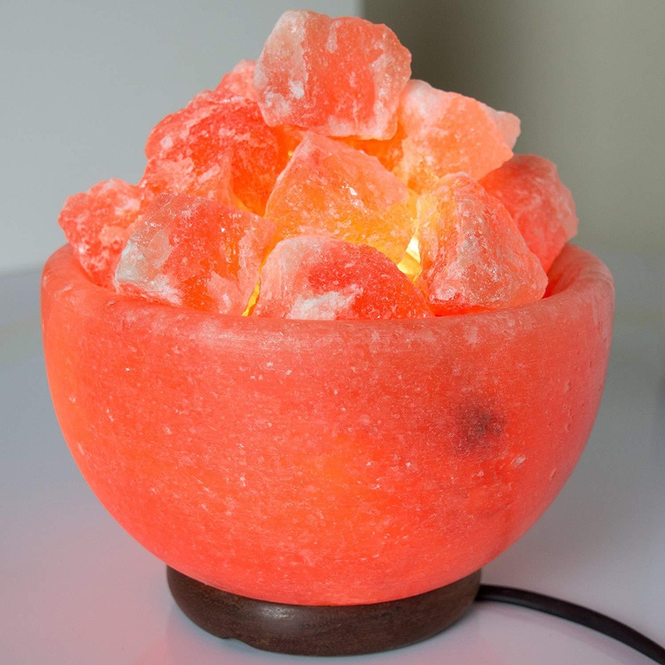 IKON NL-02 Himalayan Salt Lamp Bowl Shape with Salt Chips 6 feet UL ...