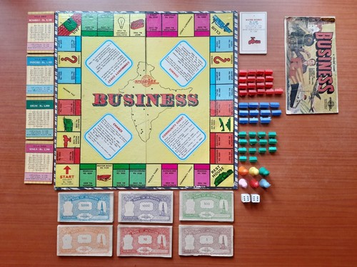 Business Board Game The Version of Monopoly for India 1989 Vintage All ...