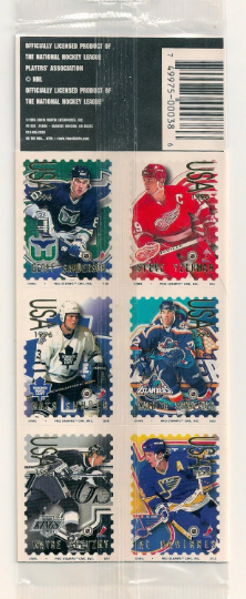 1996 NHL Pro Stamps Hockey Player NHL Set Gold Embossed - (130) Gretzky ...