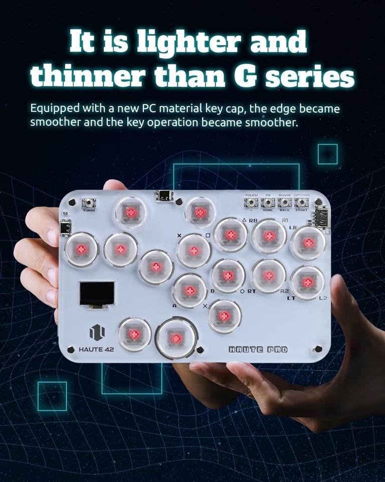 Sehawei Arcade Stick S16 All-Button Gamerfinger with Custom RGB & Turbo ...