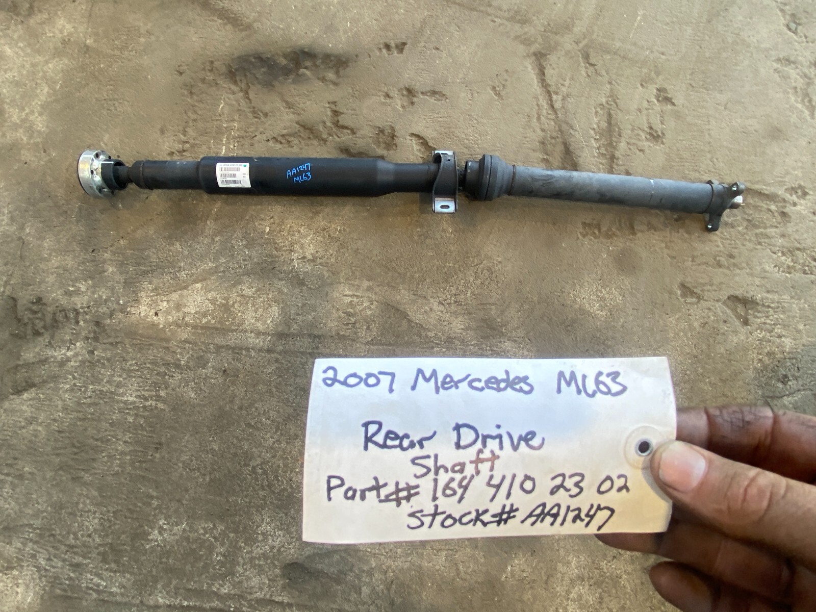 06-11 W164 MERCEDES Ml63 AMG AWD Rear Driveshaft Propeller Shaft ...