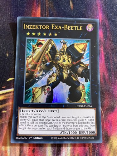 Inzektor Exa-Beetle - BROL-EN084 - Ultra Rare 1st Edition Yugioh | eBay