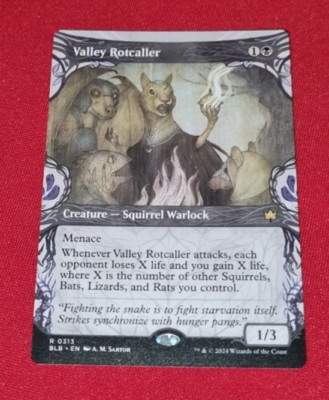 Magic the Gathering Valley Rotcaller Showcase Bloomburrow Used | eBay ...