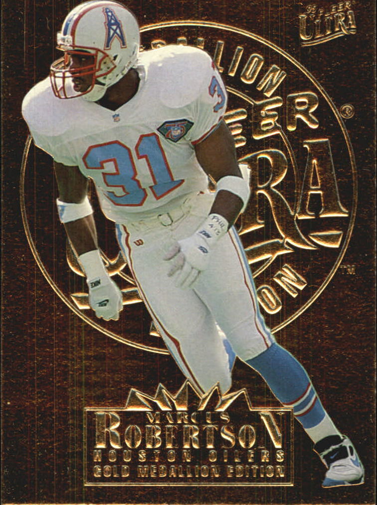 1995 Ultra Gold Medallion Houston Oilers Football Card #126 Marcus ...