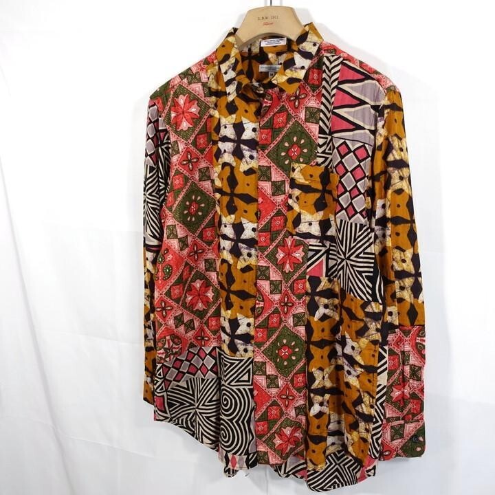 Engineered Garments African-dye Pattern Long Sleeve S… - Gem