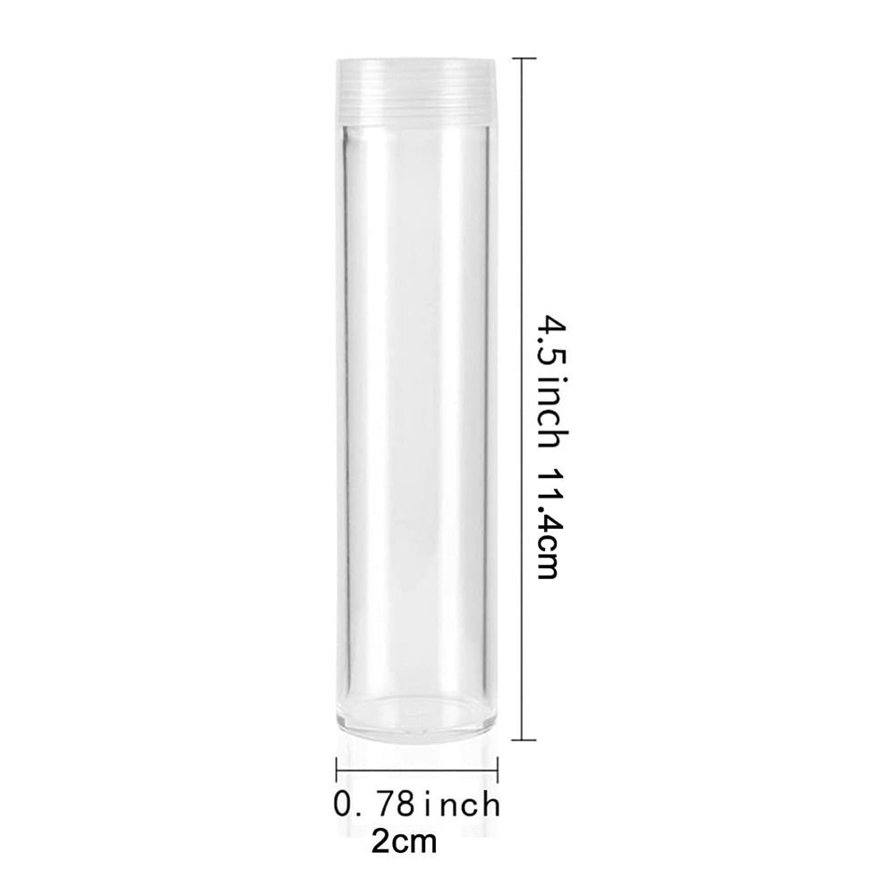 Plastic Coin Organizer Dustproof Coin Storage Box Versatile Coin Tube ...
